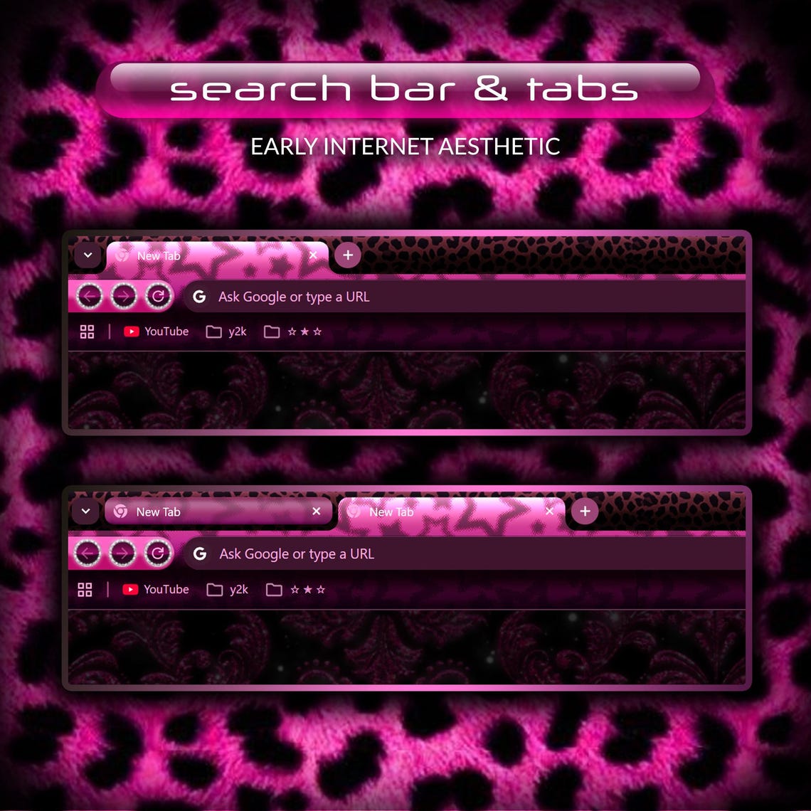 Trashy Y2K Browser Theme — 2000s Aesthetic Decor | Mcbling Style ...