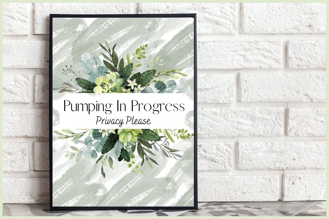 Printable Pumping in Progress Sign | Printable Breastfeeding Sign ...