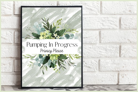 Printable Pumping in Progress Sign Printable Breastfeeding - Etsy