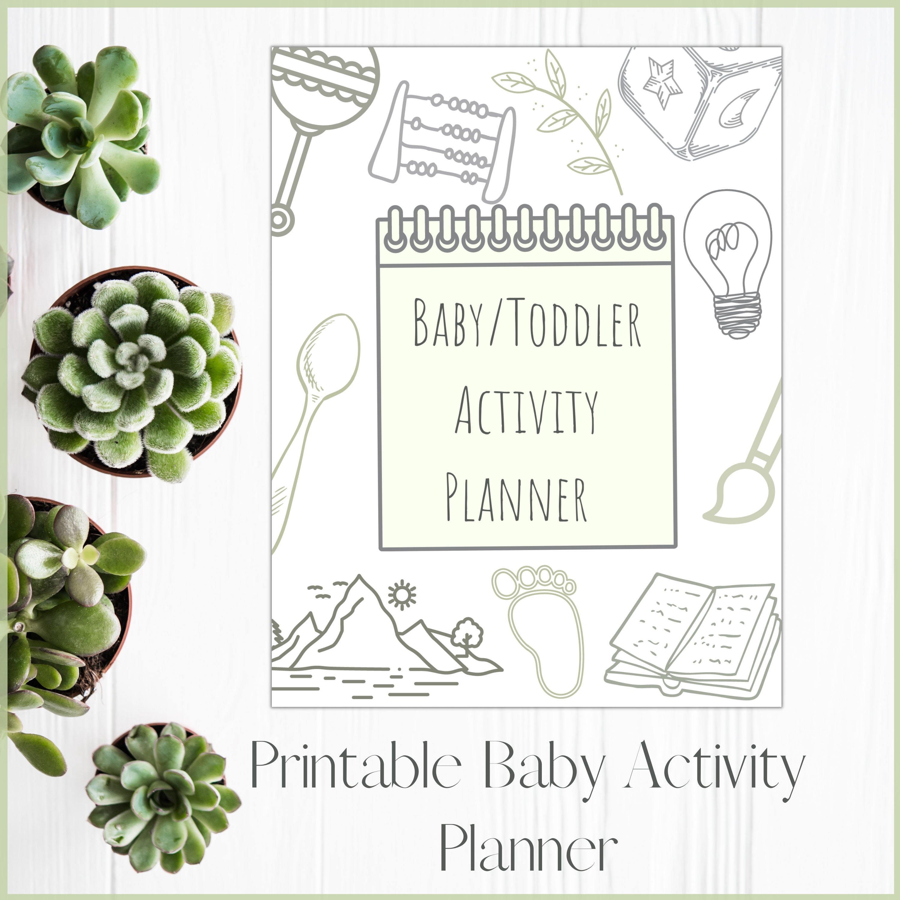 Printable Baby/toddler Activity Planner | Cute Children's Activity ...
