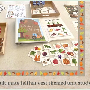 Preschool Fall Harvest Unit Study Bundle | Homeschool Preschool ...