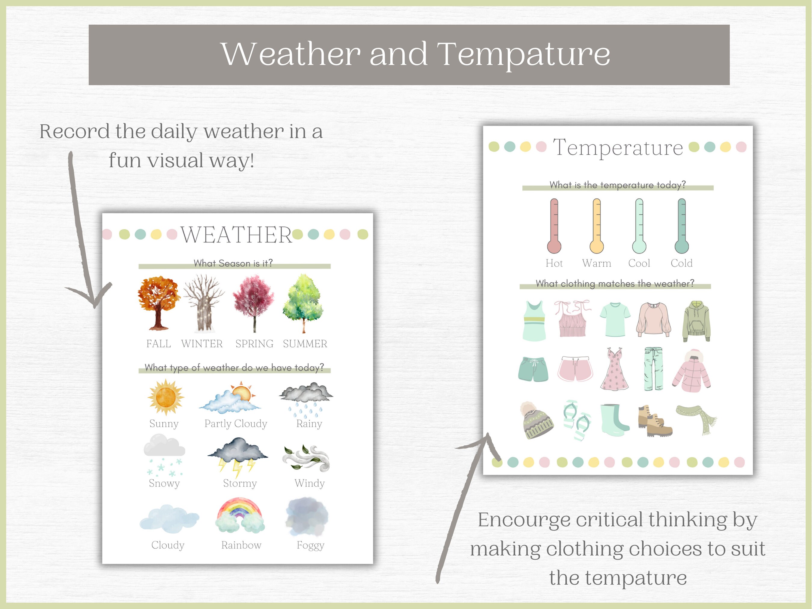 Homeschool Preschool Spring Morning Menu Printable Morning Menu Pages ...