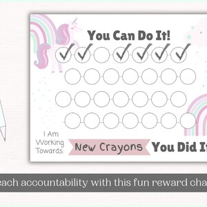 Editable Toddler Reward Chart | Unicorn Reward Chart | Printable Reward ...