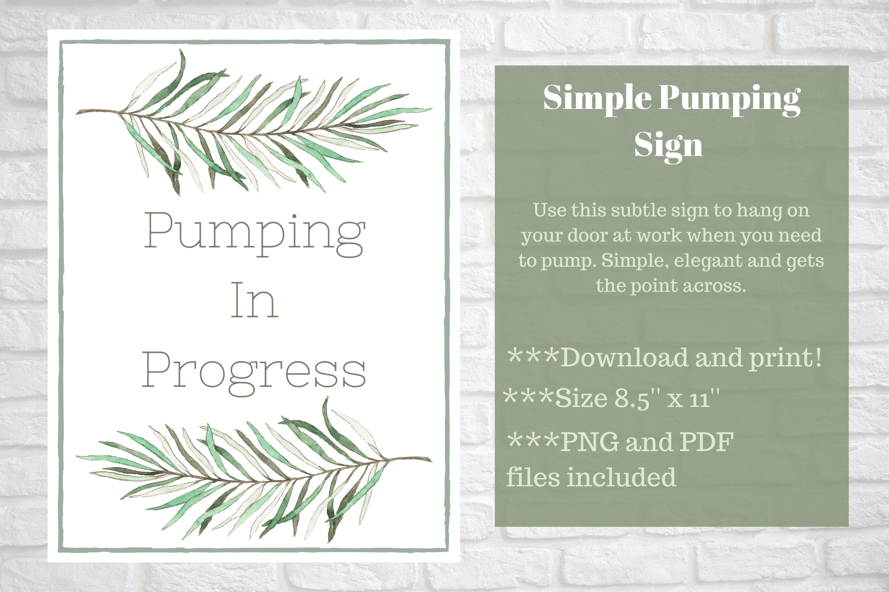 Printable Pumping in Progress Sign | Printable Breastfeeding Sign ...