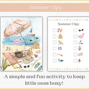 Homeschool Preschool Summer Morning Menu Printable | Morning Menu Pages ...