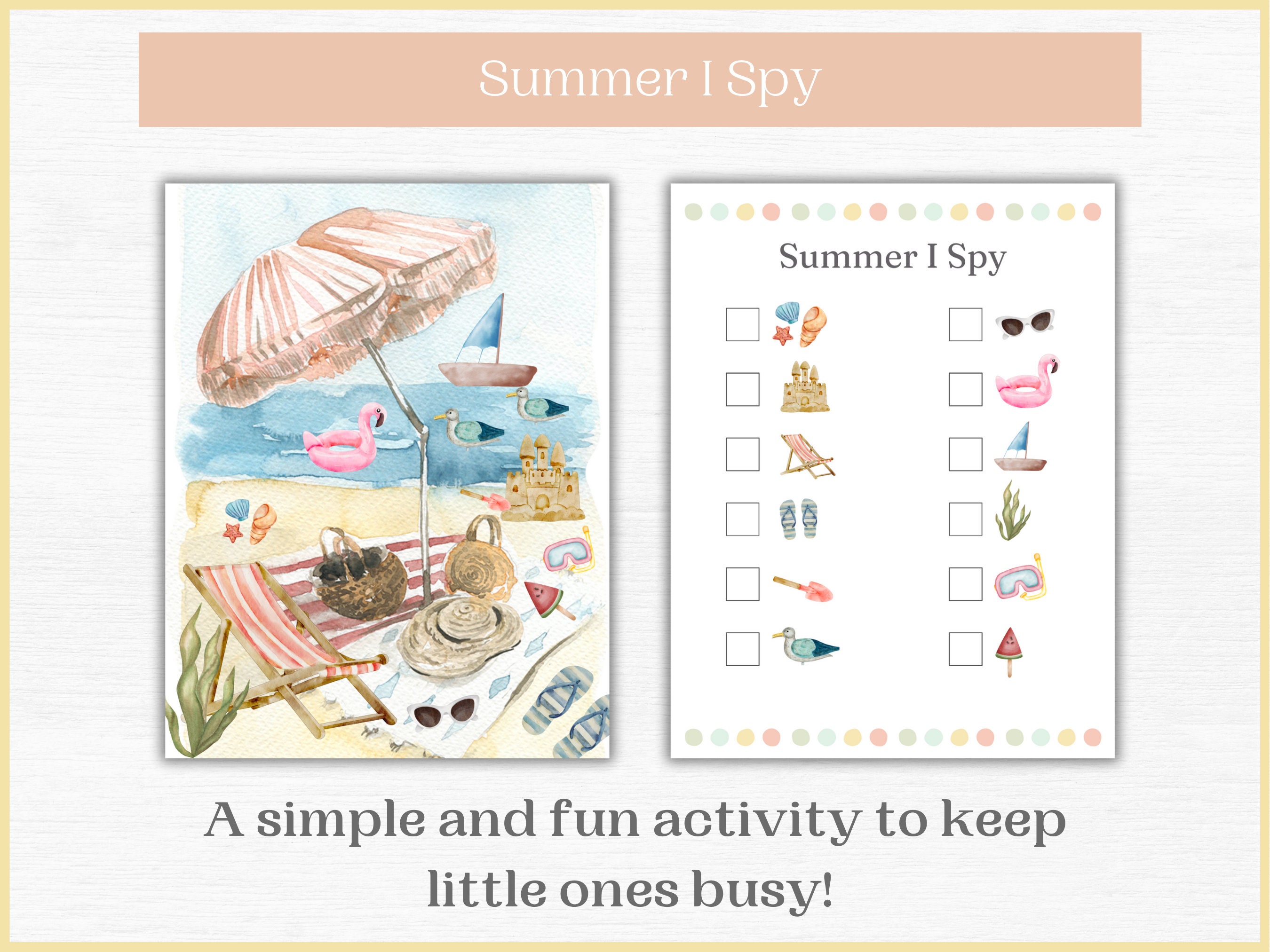 Homeschool Preschool Summer Morning Menu Printable Morning Menu Pages ...