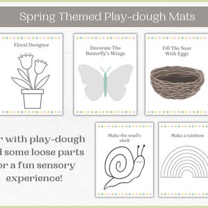 Homeschool Preschool Spring Morning Menu Printable | Morning Menu Pages ...