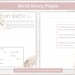 Mini Birth Plan Bundle | Editable Birth Plan| Hospital Bag Checklist ...