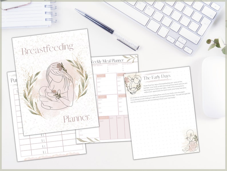 Printable Breastfeeding Planner and Bullet Journal - Etsy