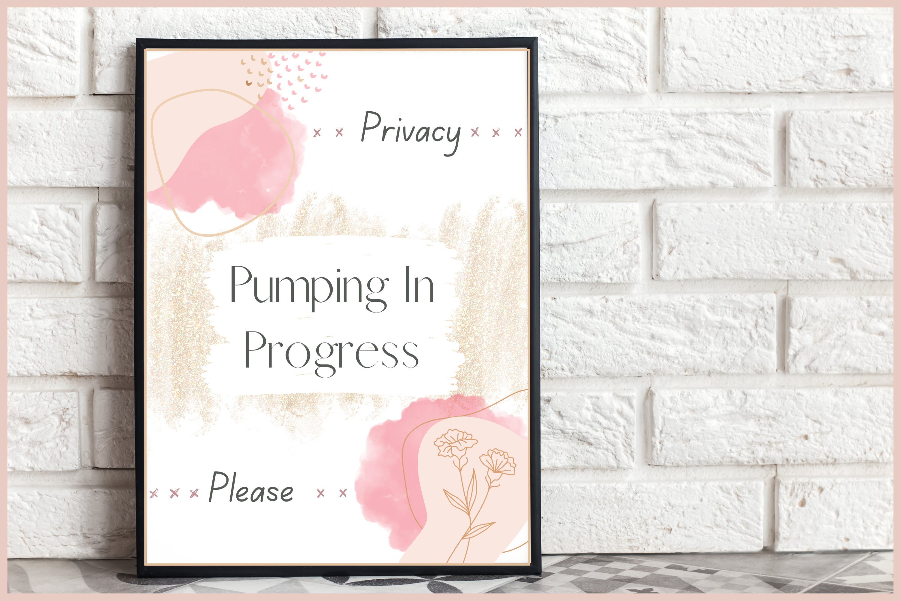 Printable Pumping in Progress Sign | Printable Breastfeeding Sign ...