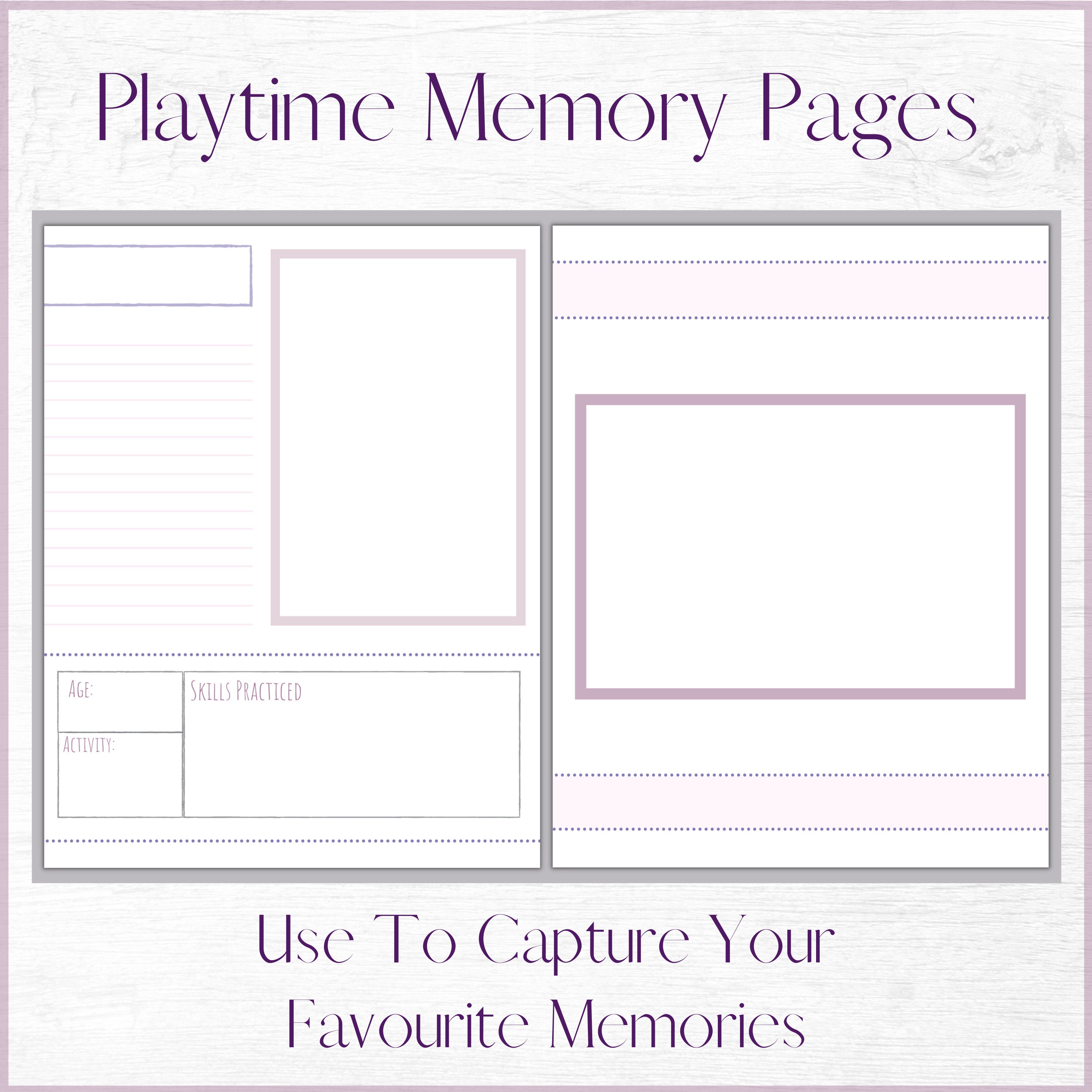 Printable Baby/toddler Activity Planner Cute Children's - Etsy