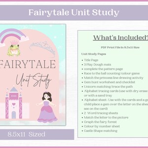 Fairytale/princess Themed Preschool Unit Study | Preschool Curriculum ...