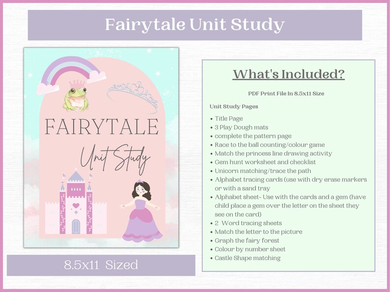 Fairytale/princess Themed Preschool Unit Study | Preschool Curriculum ...
