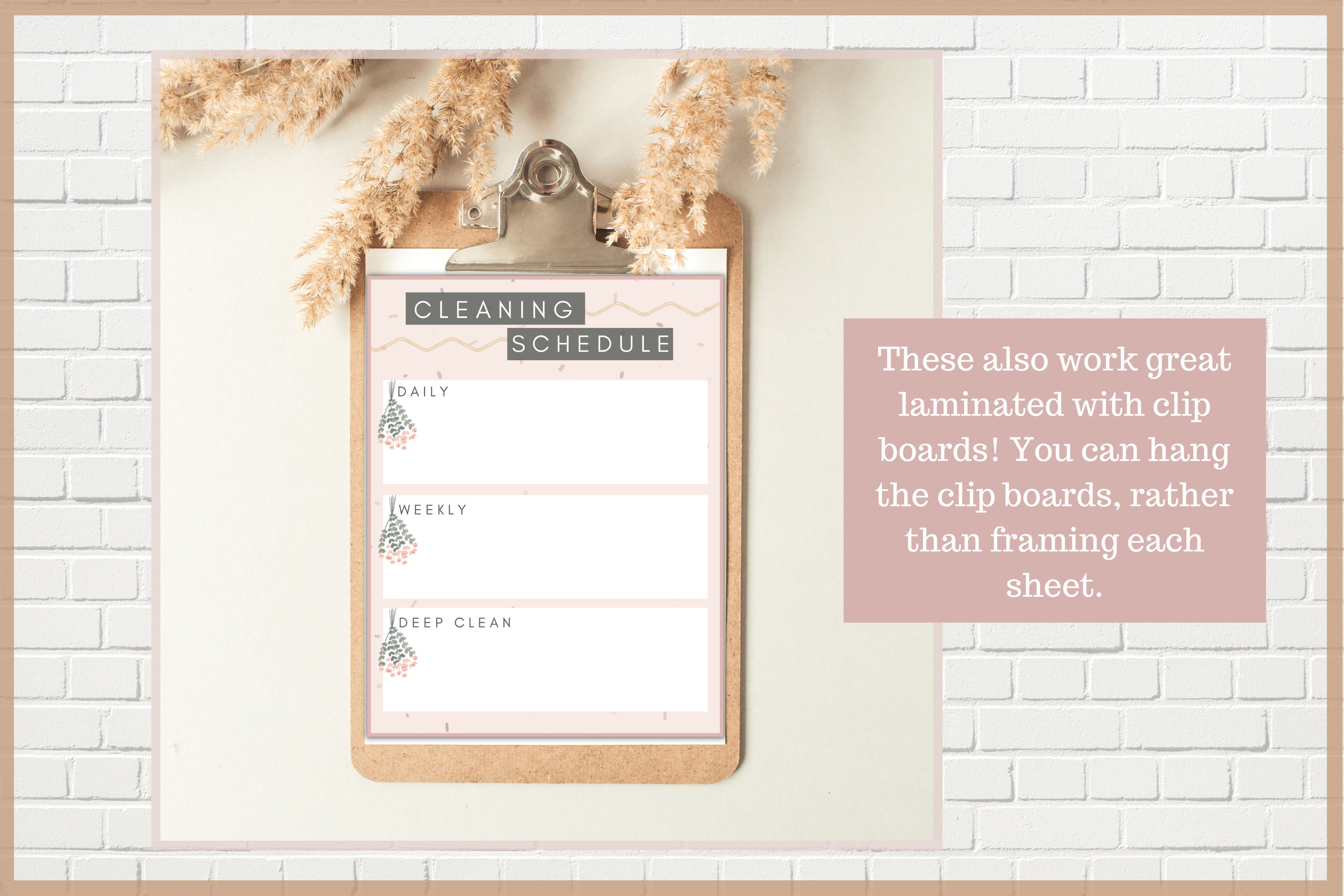 Boho Family Organization Command Center Printable | Wall Planner ...