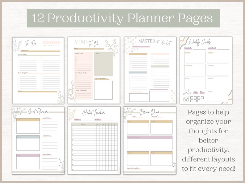 ADHD Printable Planner ADHD Mom Life Planner Household - Etsy