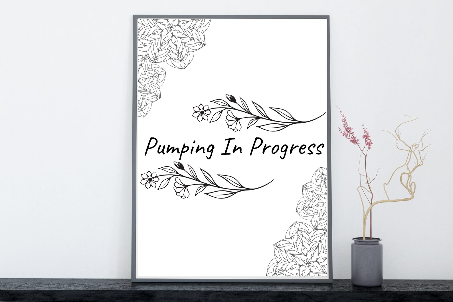 Printable Pumping in Progress Sign | Printable Breastfeeding Sign ...