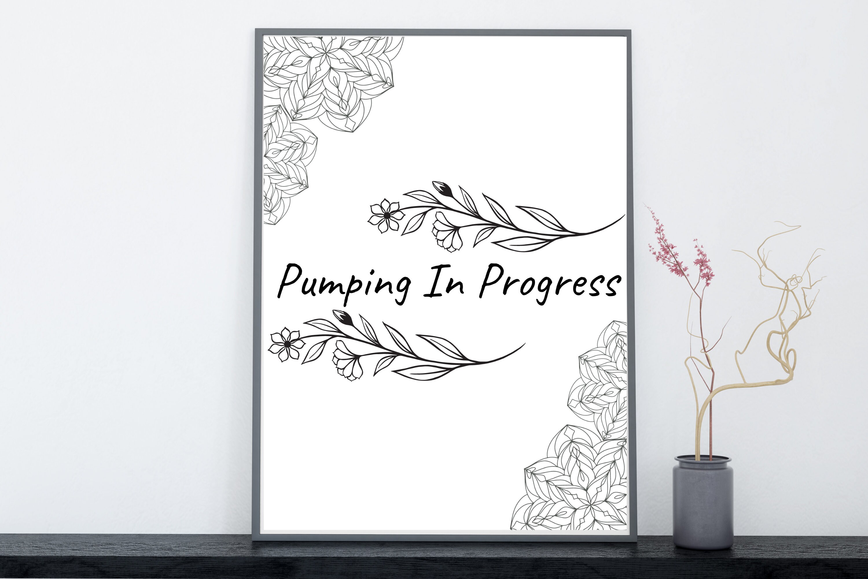 Printable Pumping in Progress Sign Printable Breastfeeding - Etsy