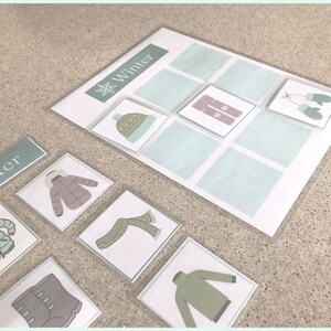 Printable Busy Book Activity | Seasonal Clothing Sorting | Montessori ...
