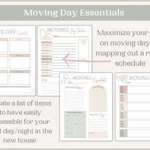 Editable Moving Planner | Moving Checklist | Printable Moving Binder ...
