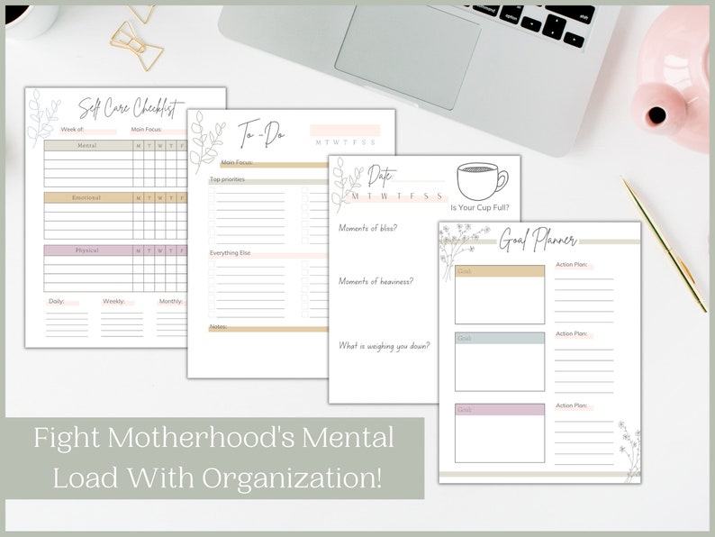 ADHD Printable Planner ADHD Mom Life Planner Household - Etsy