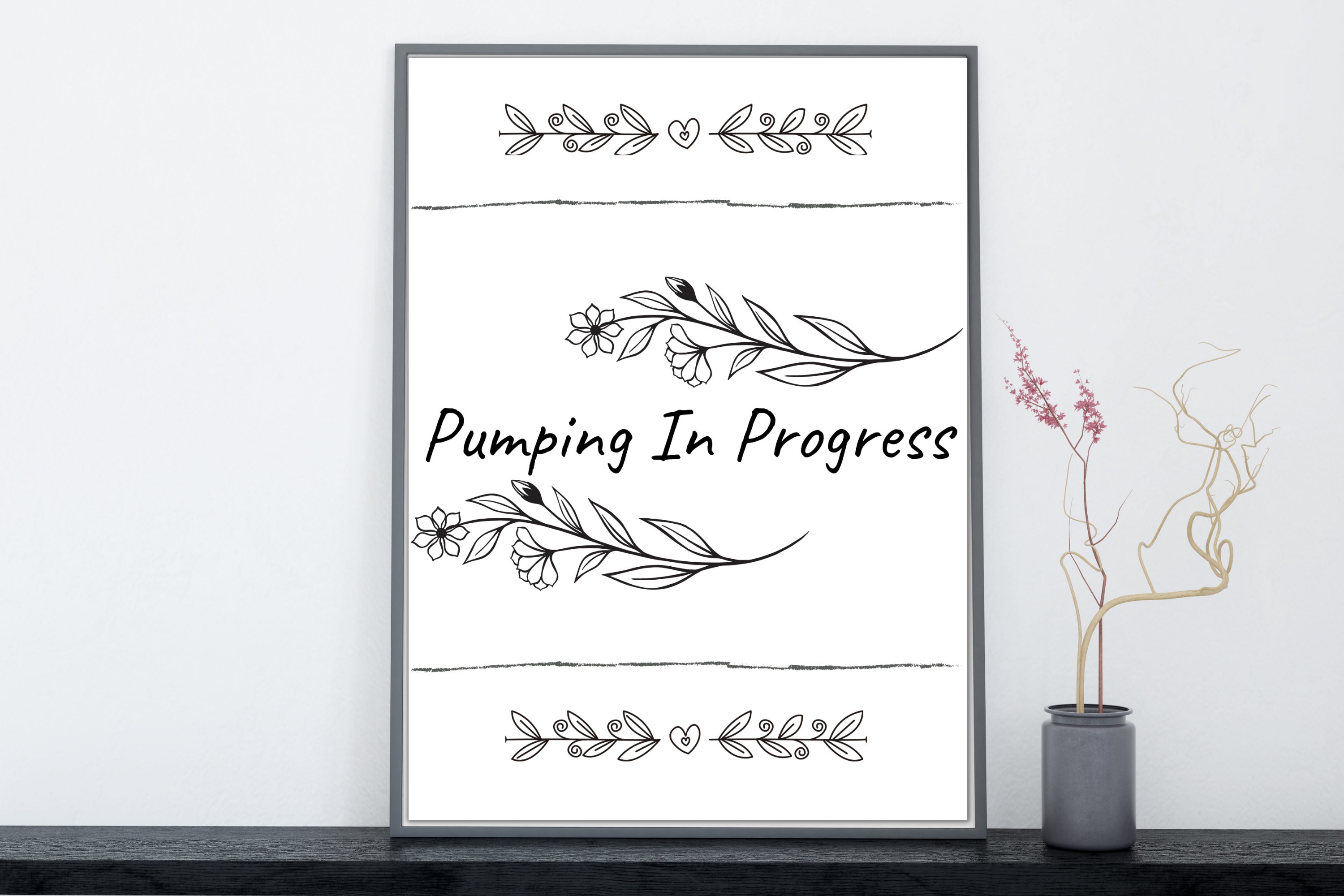 Printable Pumping in Progress Sign Printable Breastfeeding Sign Pumping ...