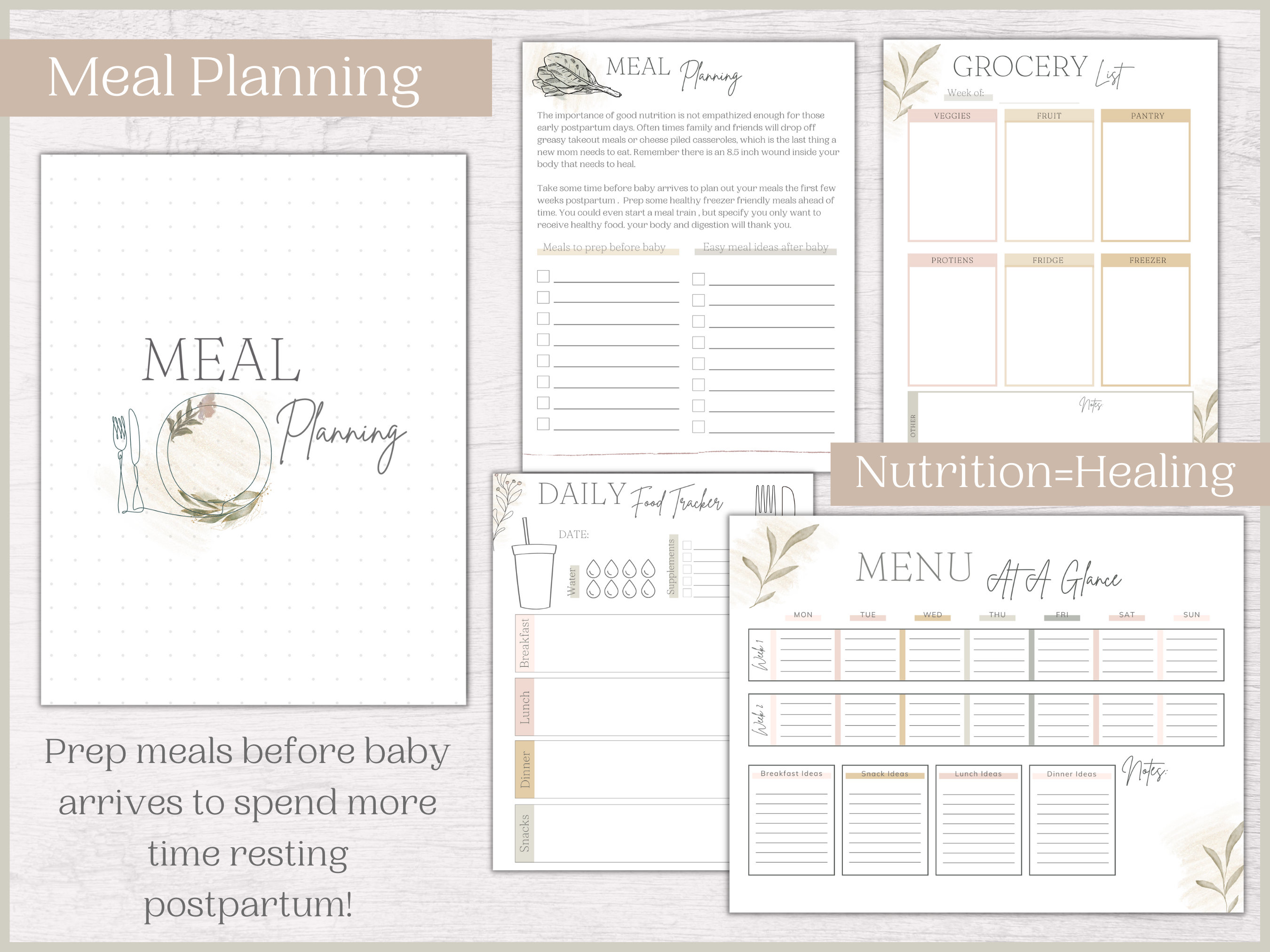 Birth Plan Template Printable Postpartum Planner Birth - Etsy Australia