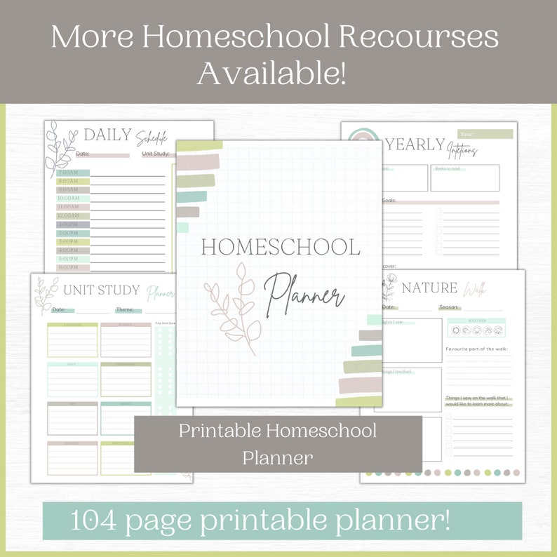 Editable Homeschool Schedule Template Weekly Schedule and Chore Chart ...