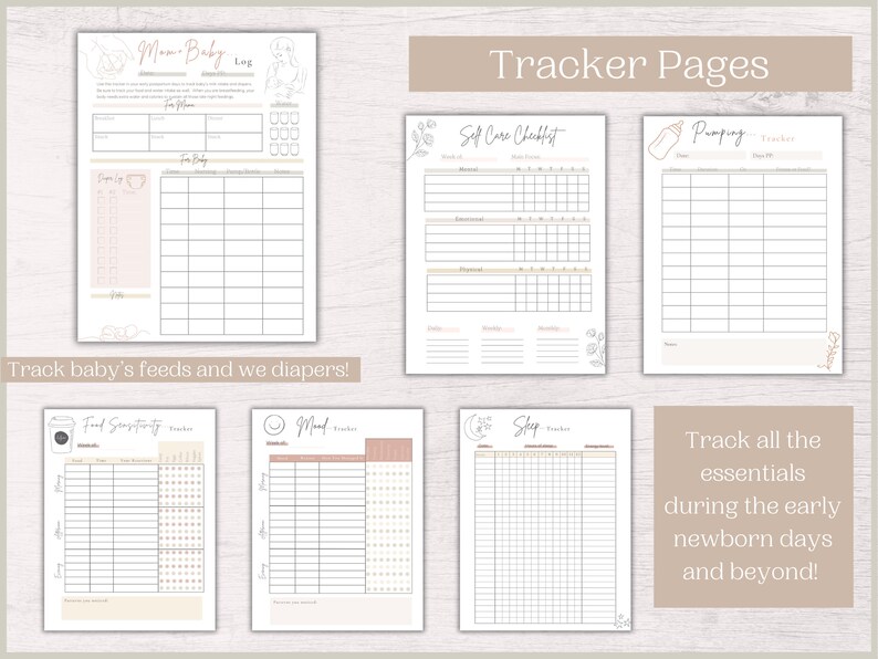 Birth Plan Template + Printable Pregnancy and Postpartum Planner ...