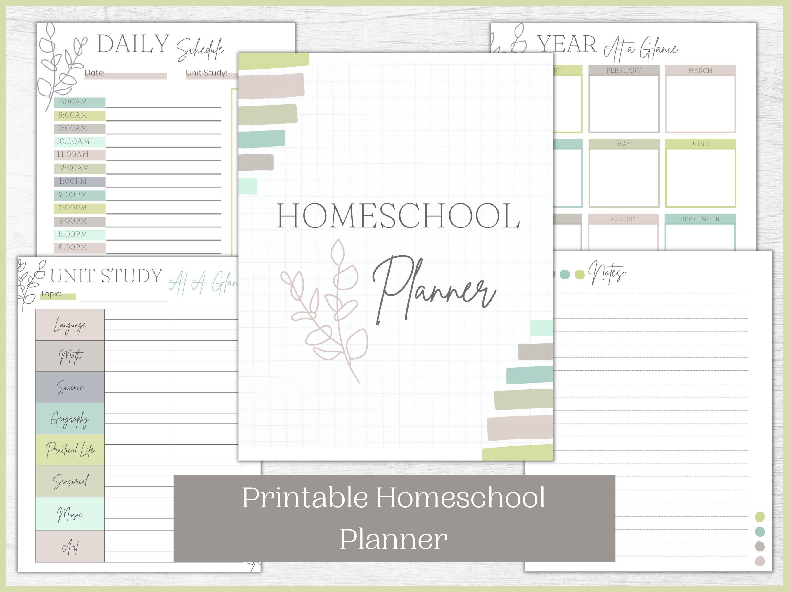 Montessori Size Recognition Cards Nature Themed Size Sorting Cards ...