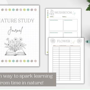 Printable Nature Journal | Homeschool Preschool Nature Learning ...