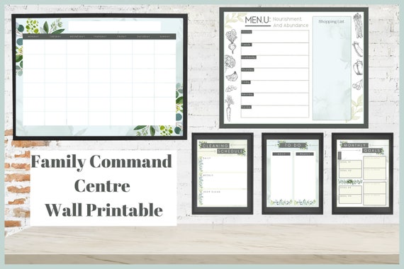 Family Organization Command Center Printable Wall Planner - Etsy