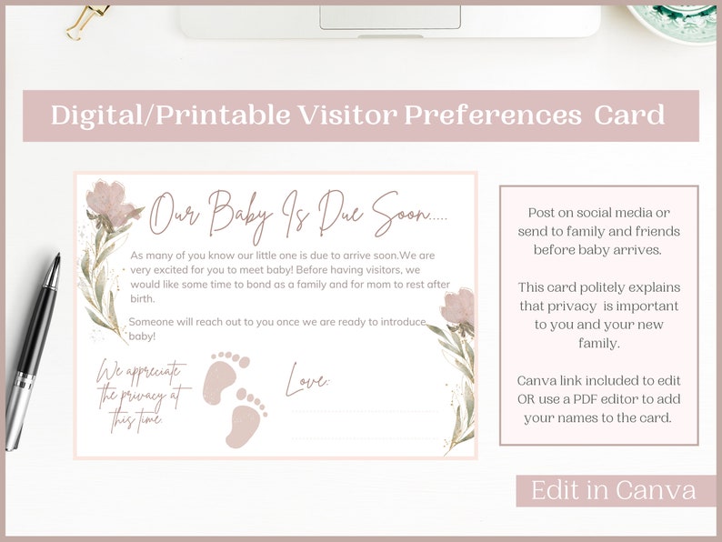 Mini Birth Plan Bundle Editable Birth Plan Hospital Bag - Etsy