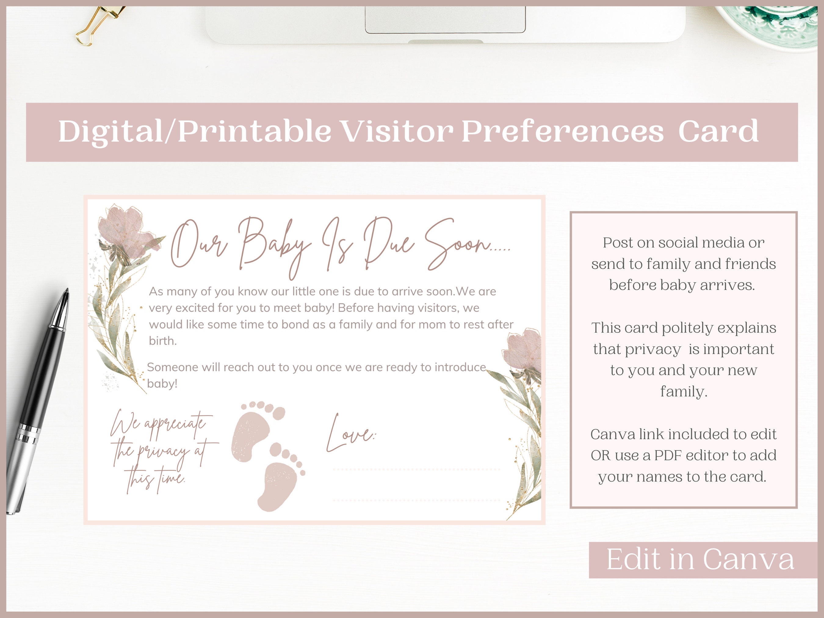 Mini Birth Plan Bundle Editable Birth Plan Hospital Bag - Etsy