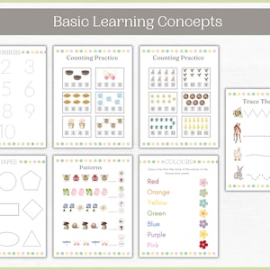 Homeschool Preschool Spring Morning Menu Printable | Morning Menu Pages ...