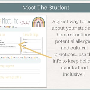Meet the Teacher and Meet the Student, Editable Classroom Templates ...