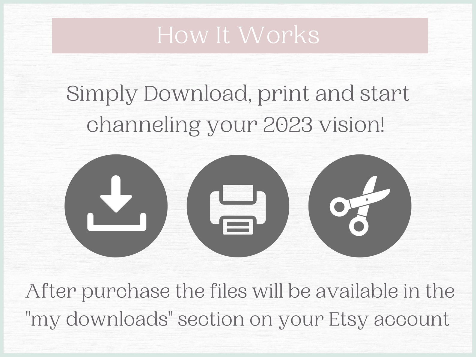 Printable Vision Board Kit Manifestation Journal Gratitude Journal and ...