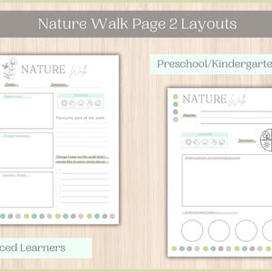 Printable Nature Journal | Homeschool Preschool Nature Learning ...