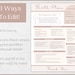 Editable Birth Plan Template | Printable Birthing Plan | Labour and ...