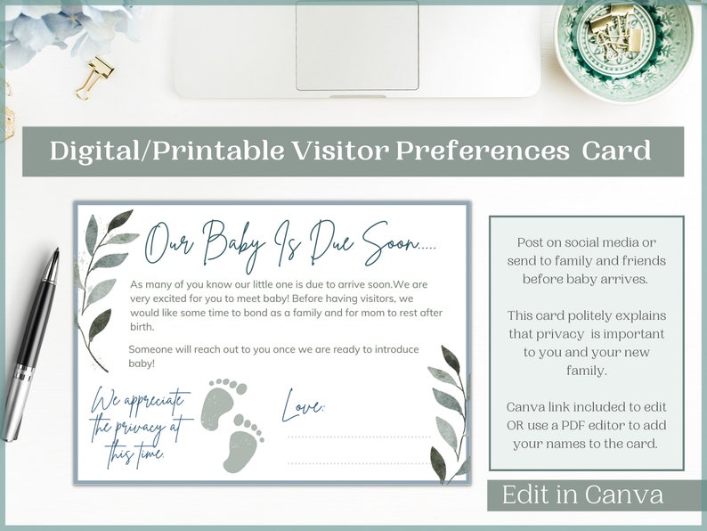 Mini Birth Plan Bundle | Editable Birth Plan| Hospital Bag Checklist ...