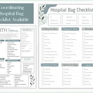 Editable Birth Plan Template |printable Birth Plan Checklist - Etsy