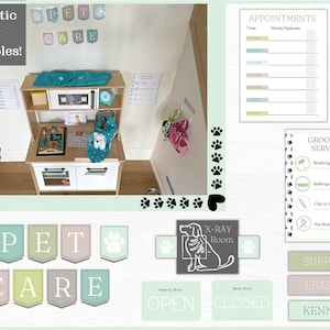 Pet Themed Unit Study Bundle | Vet Clinic Dramatic Play Printables ...