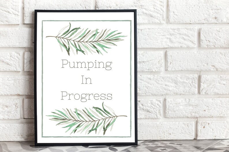 Printable Pumping in Progress Sign | Printable Breastfeeding Sign ...