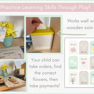 Flower Shop Printable Dramatic Play Kit | Pretend Play Flower Shop Kit ...