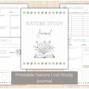 Printable Nature Journal | Homeschool Preschool Nature Learning ...
