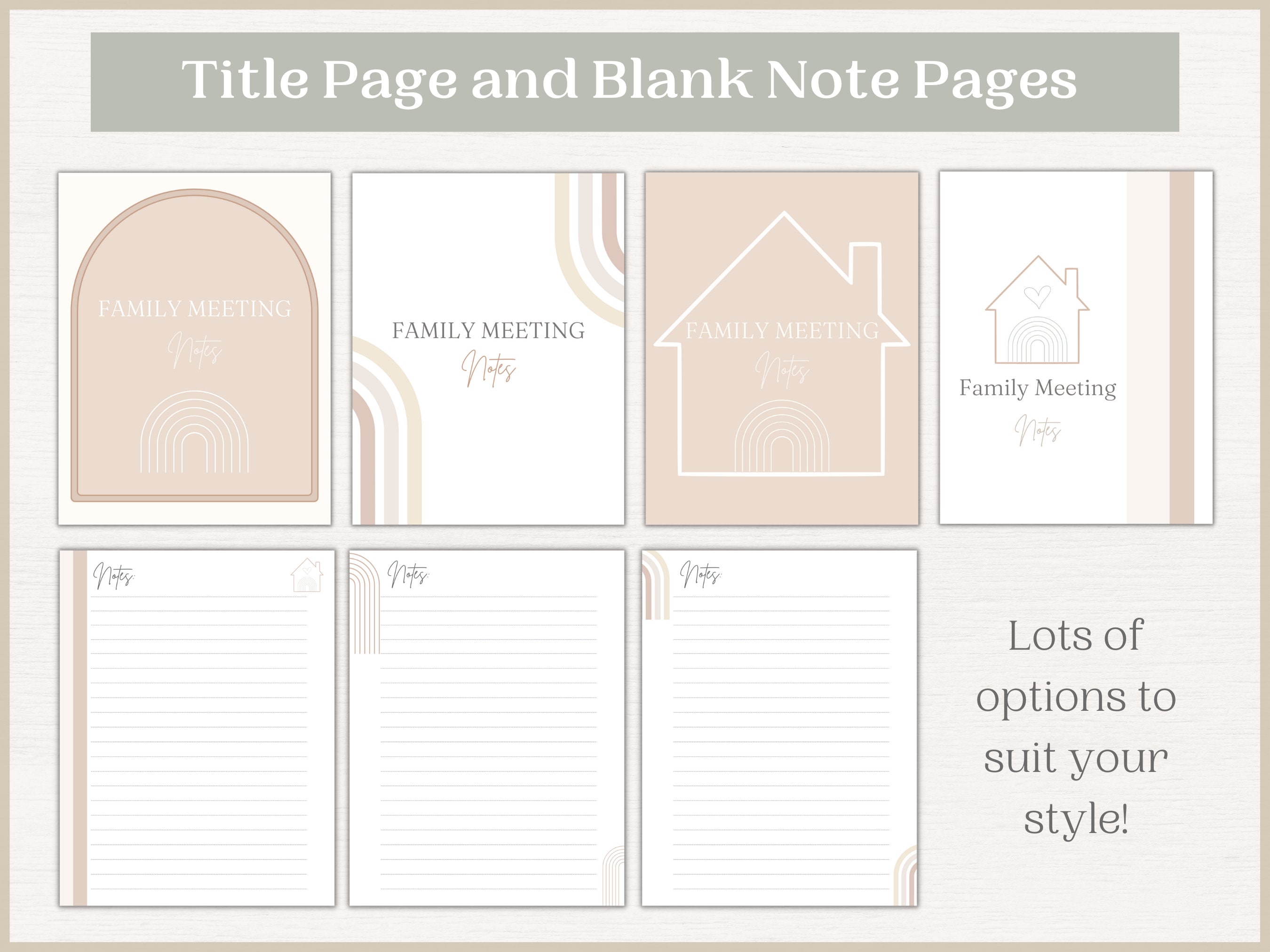Family Meeting Guide | Household Planner | Printable Family Meeting ...