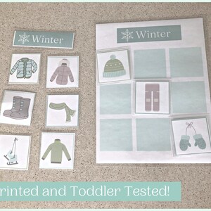 Printable Busy Book Activity | Seasonal Clothing Sorting | Montessori ...
