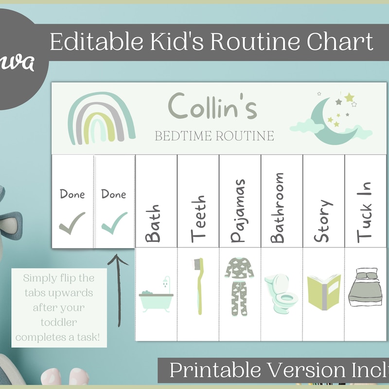 Routine Chart - Etsy