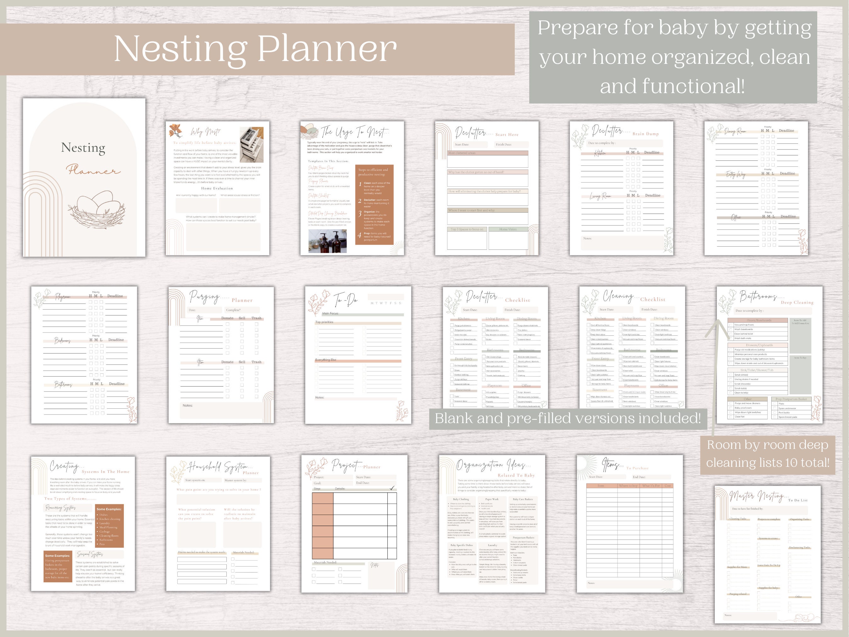 Birth Plan Template + Printable Pregnancy and Postpartum Planner ...