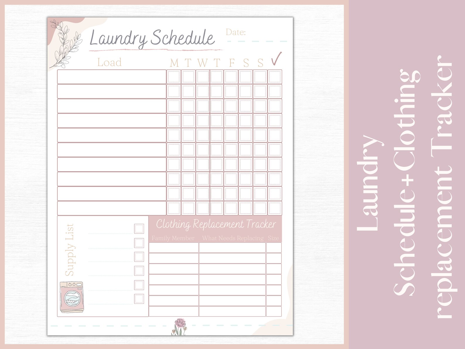 Editable Cleaning Schedule | Printable Cleaning Planner | Cleaning ...