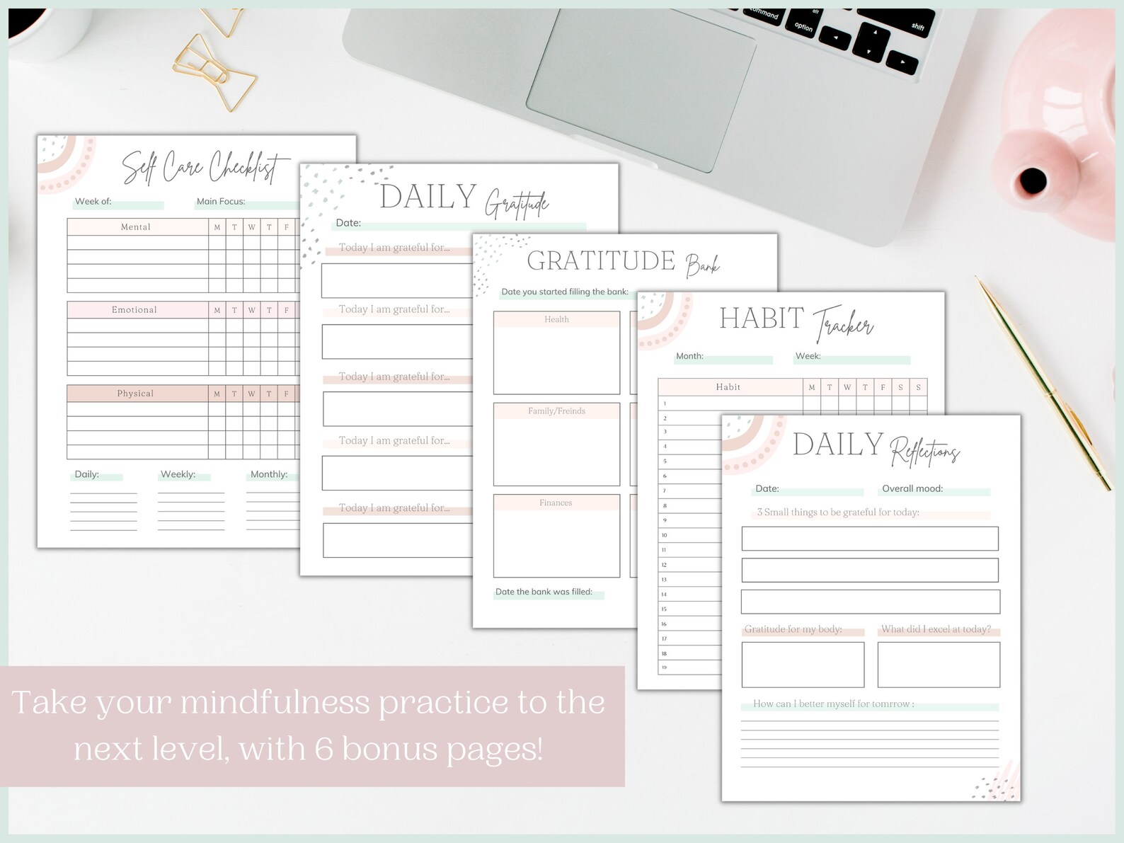 Printable Vision Board Kit Manifestation Journal Gratitude Journal and ...